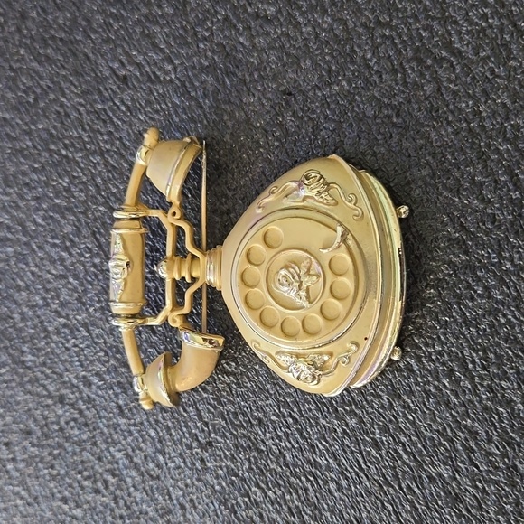 Vintage | Jewelry | Vintage Rotary Phone Brooch Pin | Poshmark